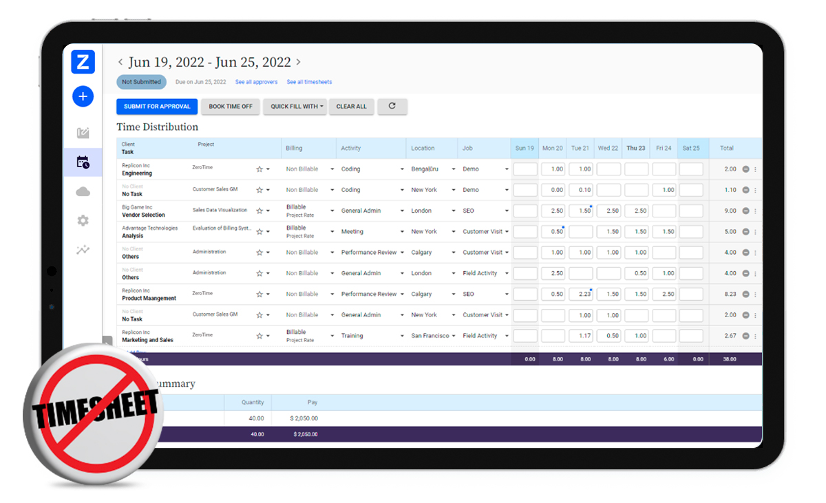 Enterprise Project Time Tracking Software | Replicon