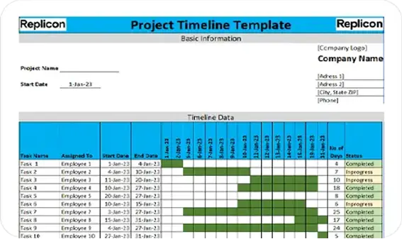 Excel Project Timeline Template Free